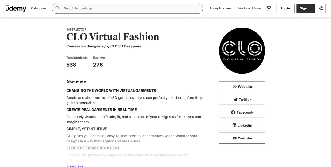 CLO3D Online Courses 2026 | Learn 3D Fashion