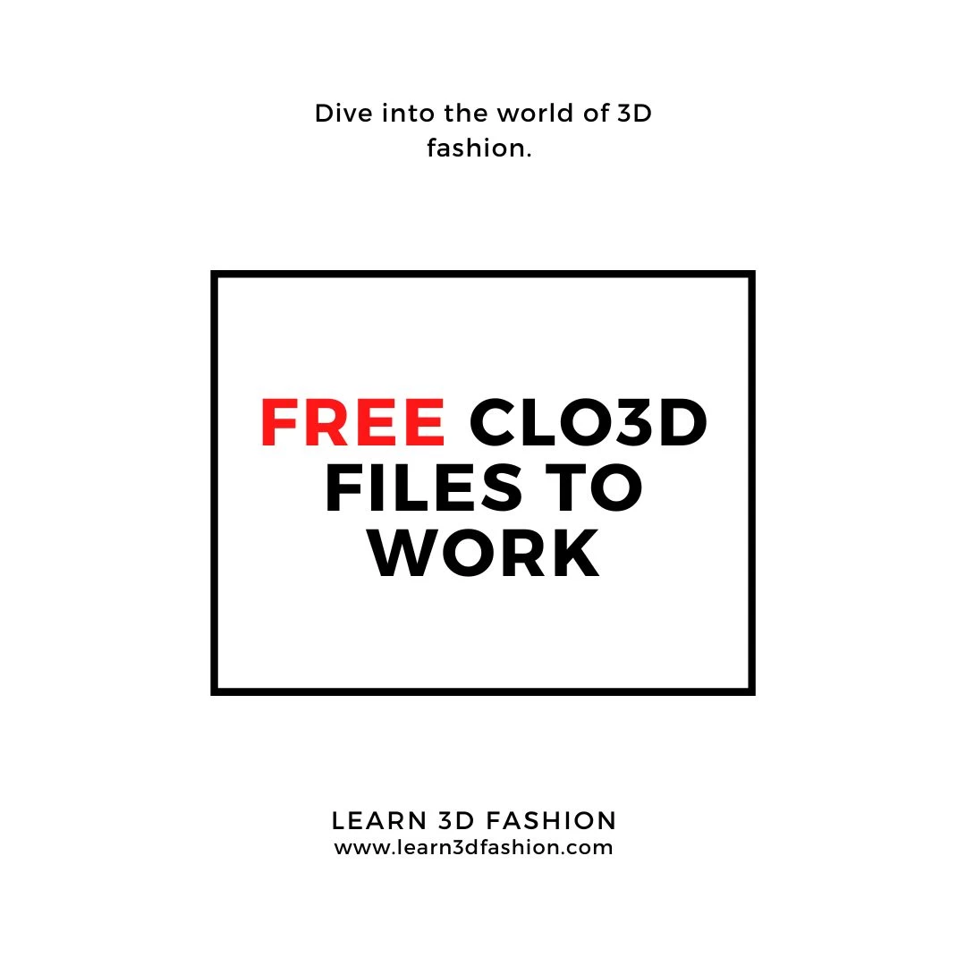 Free CLO 3D Pattern And Design Files | Learn 3D Fashion